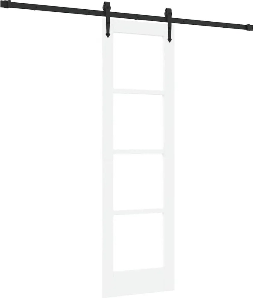 Posuvné dveře ORKDAL 61 x 198,5 cm Masivní borové dřevo a sklo 3332462