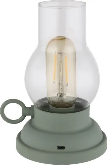 Globo 58016B - LED Stm. nab. dot. stolní lampa PETRO LED/1W/3,7V 1200 mAh zelená