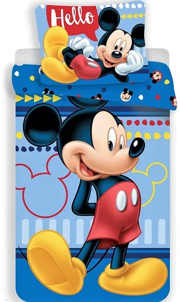 Jerry Fabrics povlečení bavlna Mickey 004 Hello 140x200 70x90 cm