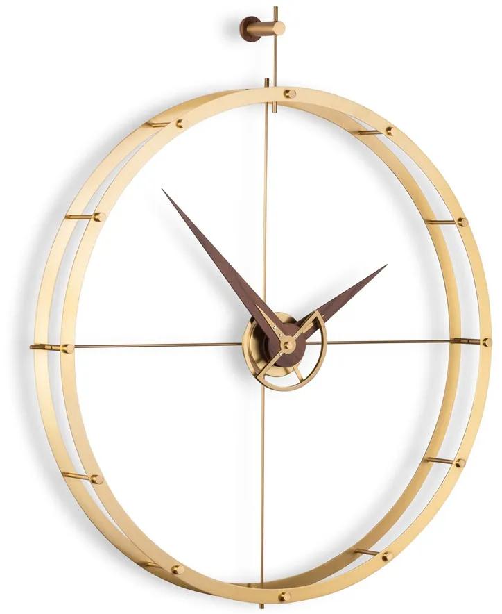 Designové nástěnné hodiny Nomon Doble Gold 80cm