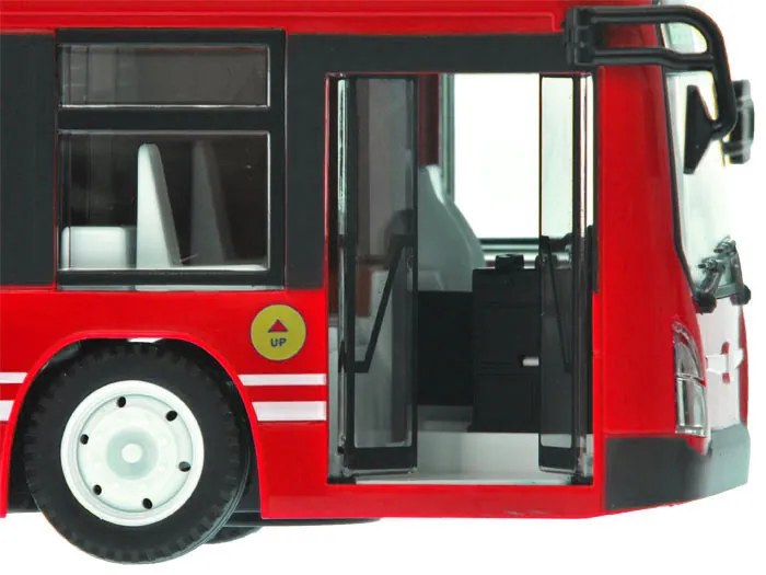 Ramiz RC Autobus s otevíráním dveří červený