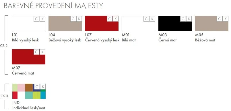DŘEVOJAS MAJESTY SZZ2 120 skříňka s umyvadlem Pura 120 se 2 otvory pro baterii Barevné provedení: M03 Černá mat