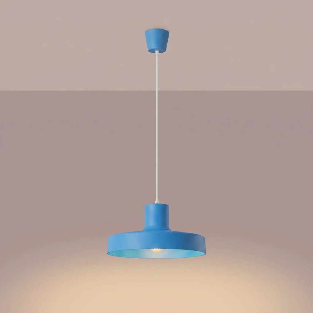 Sollux Lighting Závěsné svítidlo BILO azurové