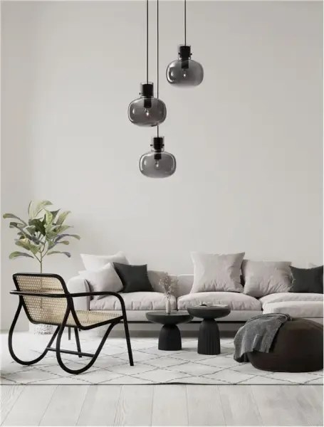 Retro lustr na lanku Cinzia 30 smoky