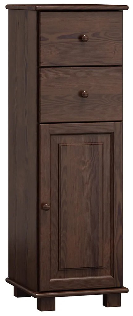 Vomaks unit, s.r.o. Komoda masiv borovice se skříňkou a zásuvkami 1-2 ZORA Barva: bezbarvý lak, Hloubka: 47 cm