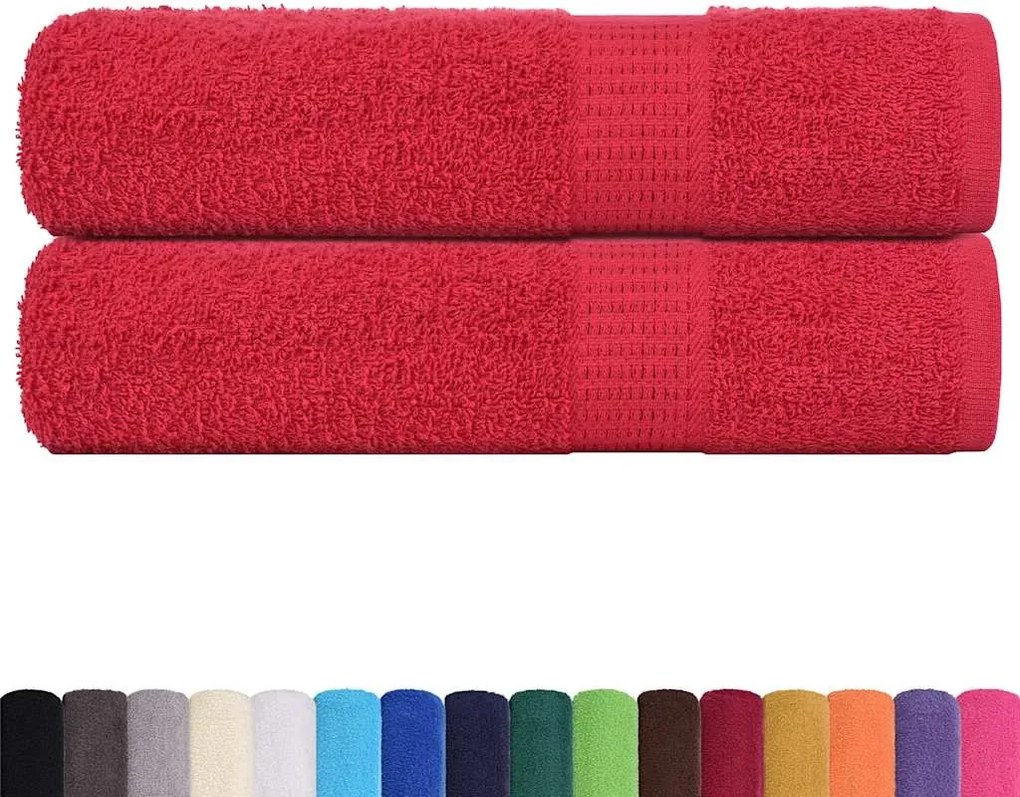 Ručníky FROGN 2 ks červené 100x150 cm 360 g/m² 136932