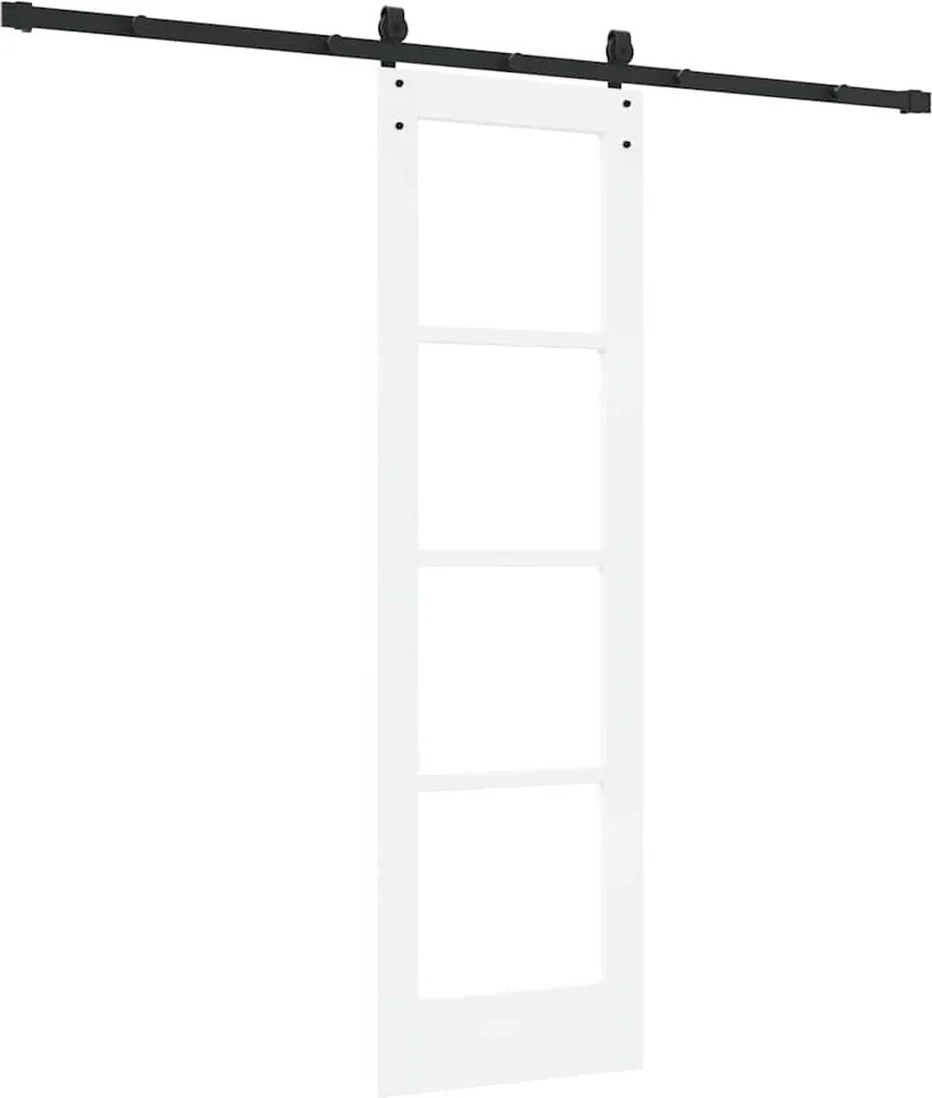 Posuvné dveře ORKDAL 61 x 198,5 cm Masivní borové dřevo a sklo 3332462
