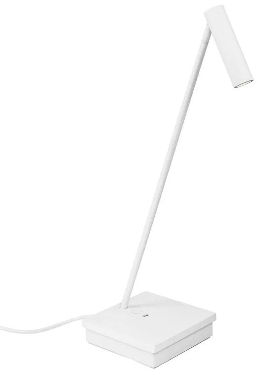Stolní lampička s možností nabíjení telefonu E-lamp  Stolní lampička s nabíjením telefonu E-lamp Table Barva: Bílá