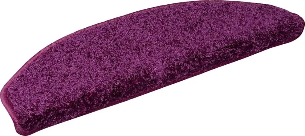 Schodové rohože 30 ks 65 x 21 x 4 cm fialové půlkulaté velké 3365817