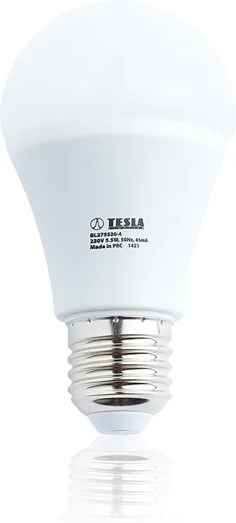 TESLA LED žárovka BULB, E27, 5,5W
