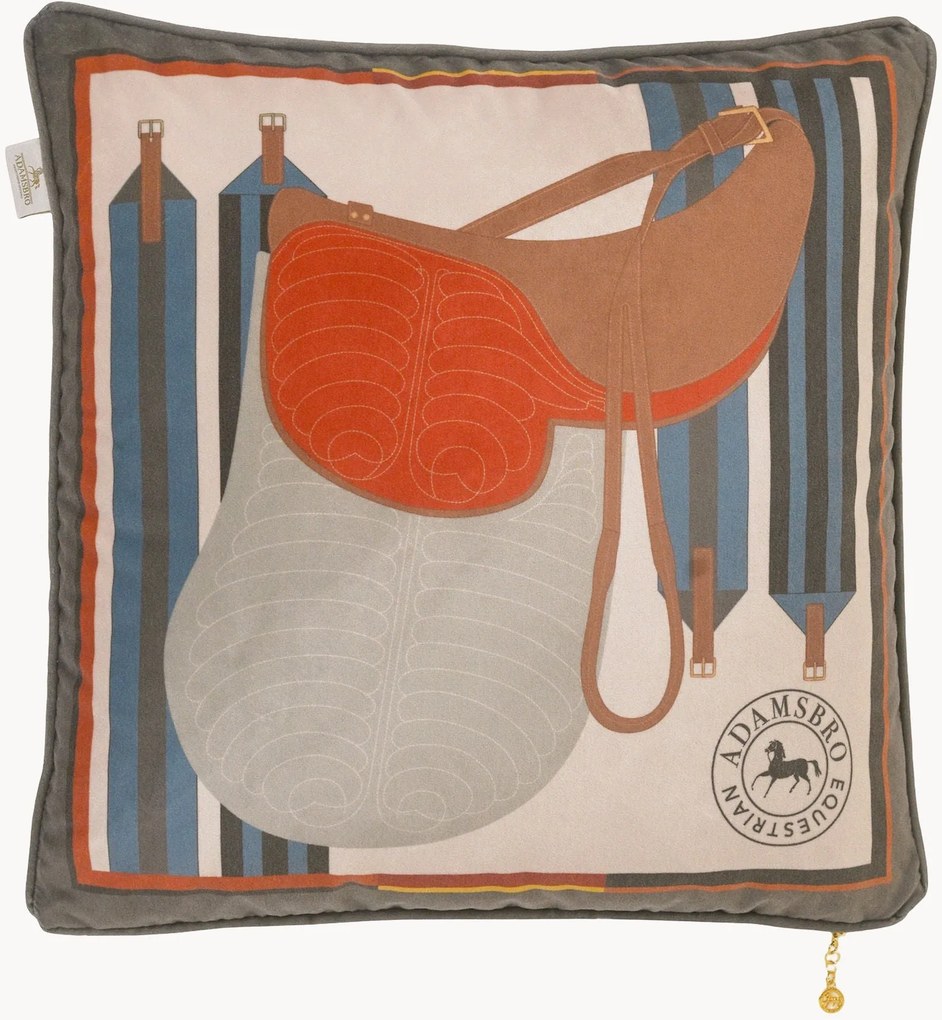 Oboustranný sametový polštář Saddle