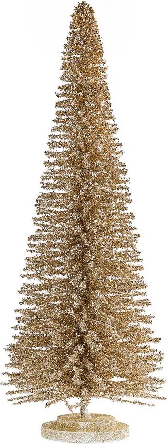 X-MAS Dekorační jedle třpytivá 60 cm - zlatá