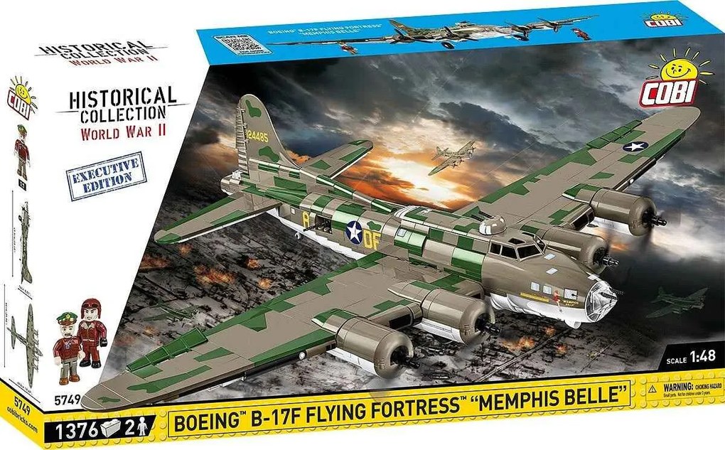 Cobi 5749 americký bombardér b-17f flying fortress „memphis belle“