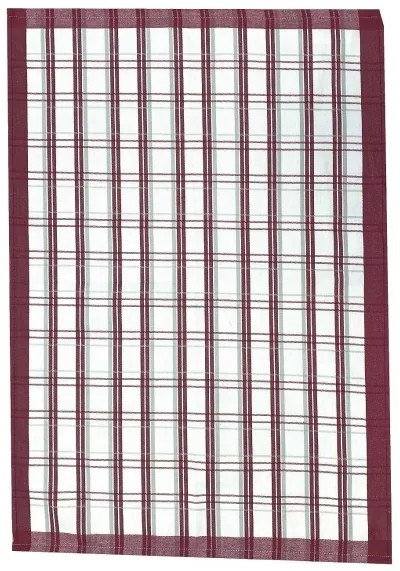 SVITAP sleep well Utěrka Extra savá 50x70 cm Tradiční káro bordó 3 ks