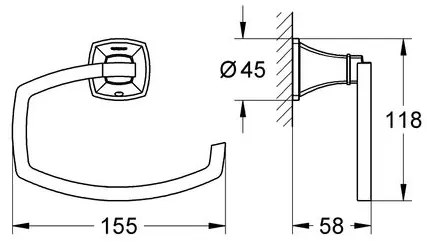 Grohe Grandera Držák toaletního papíru G40625IG0