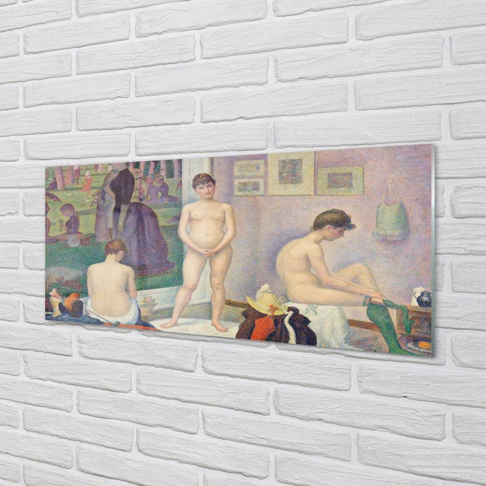 akrylový obraz Umění malované modely 120x60 cm