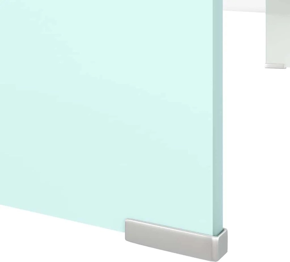 TV stolek / podstavec na monitor sklo zelený 100 x 30 x 13 cm 244147