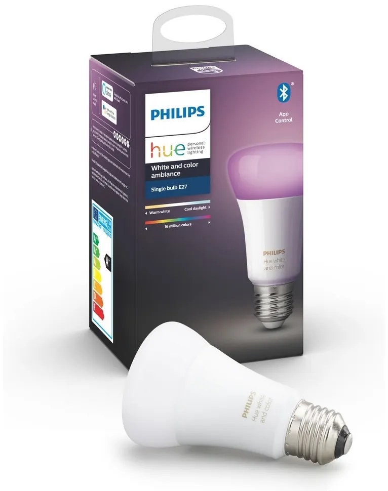 Philips Chytrá žárovka Hue Bluetooth 9W, E27, White and Color Ambiance