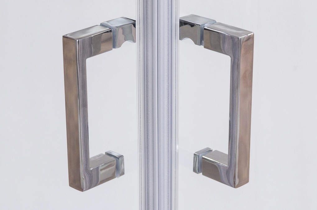 Čtvercový nebo obdélníkový sprchový kout s dvoudílnými posuvnými dveřmi LLS2 1900 mm 775–790 430 Transparent S Černý elox LLS2/800 SMONT 554-8000000-05-02