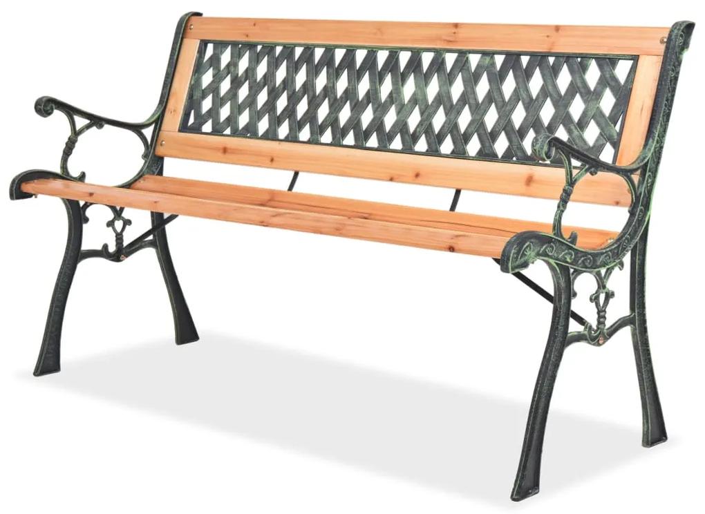 40262 vidaXL Zahradní lavice 122 cm dřevěná