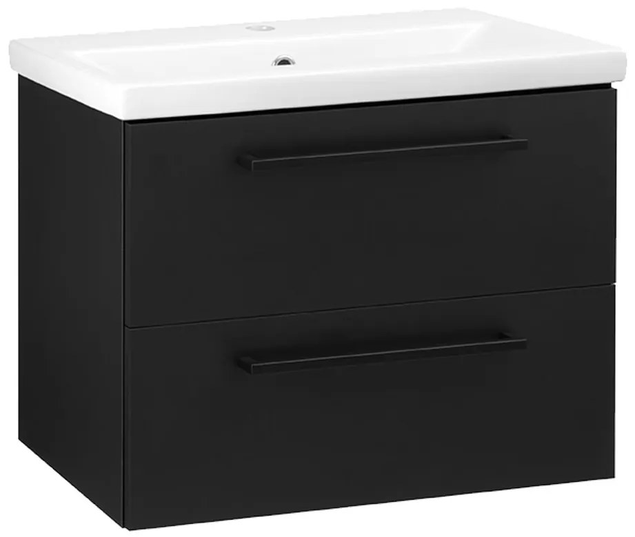 Comodo Koupelnová skříňka s keramickým umyvadlem Nivella B 60