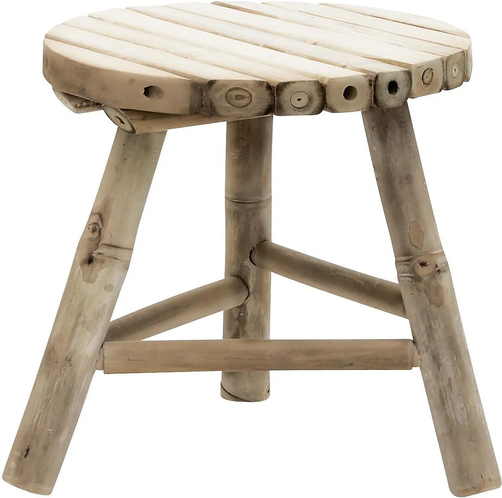 Tine K Home Bambusová stolička Vietnam - malá, béžová barva, dřevo