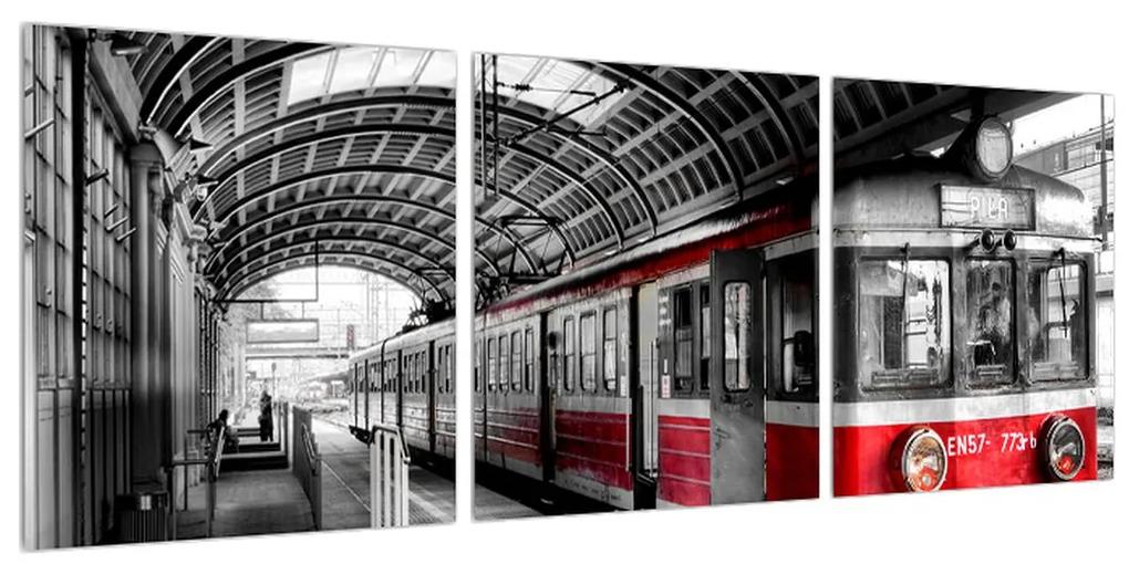 Obraz historického vlaku (90x30 cm)