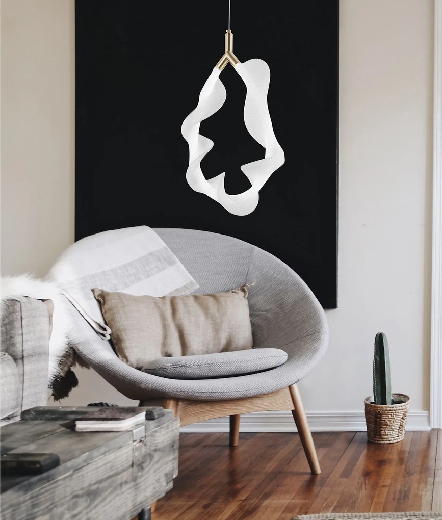 Toolight Designové LED osvětlení G013-1CP zlatá/bílá
