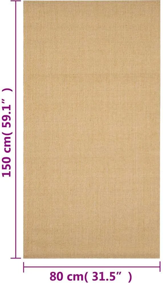 Koberec přírodní sisal 80 x 150 cm 136305