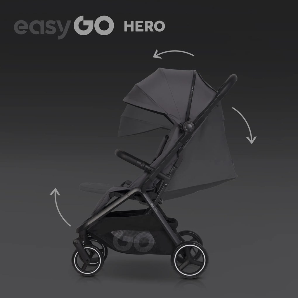 Sportovní kočárek EasyGo Hero Cloud Gray
