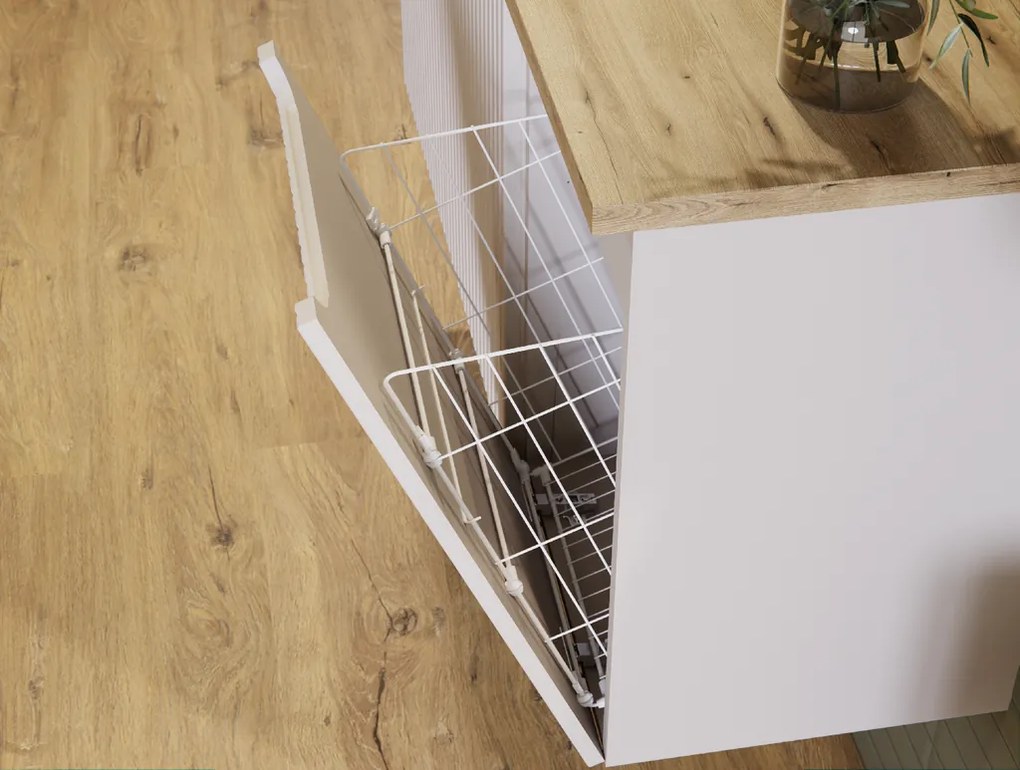 Comad Koupelnová skříňka pod deskové umyvadlo s košem na prádlo Nova Cashmere 100 kašmír
