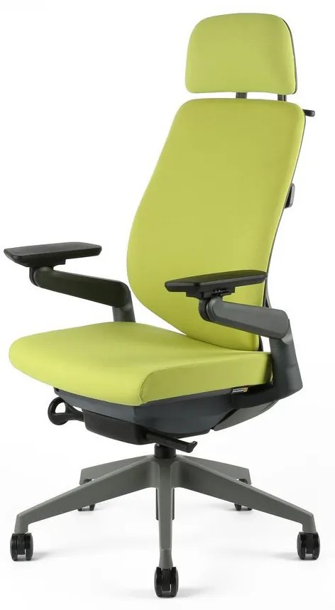 Office Pro Kancelářská ergonomická židle Office Pro KARME — více barev, s podhlavníkem a područkami Černá F06