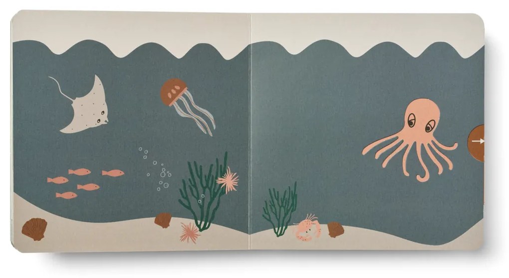 Liewood Interaktivní knížka Maitland Sea creature All together mix