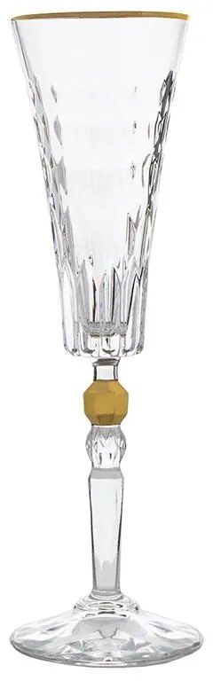 BOHEMIA PRESTIGE CONTE GOLD SKLENICE NA ŠAMPAŇSKÉ 170ML SADA 6 KS