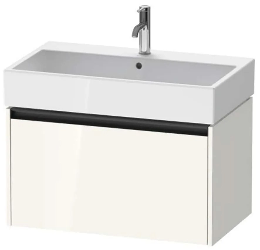 Duravit Ketho.2 - Umyvadlová skříňka 44x78x46 cm, 1 zásuvka, lesklá bílá K25077022220000