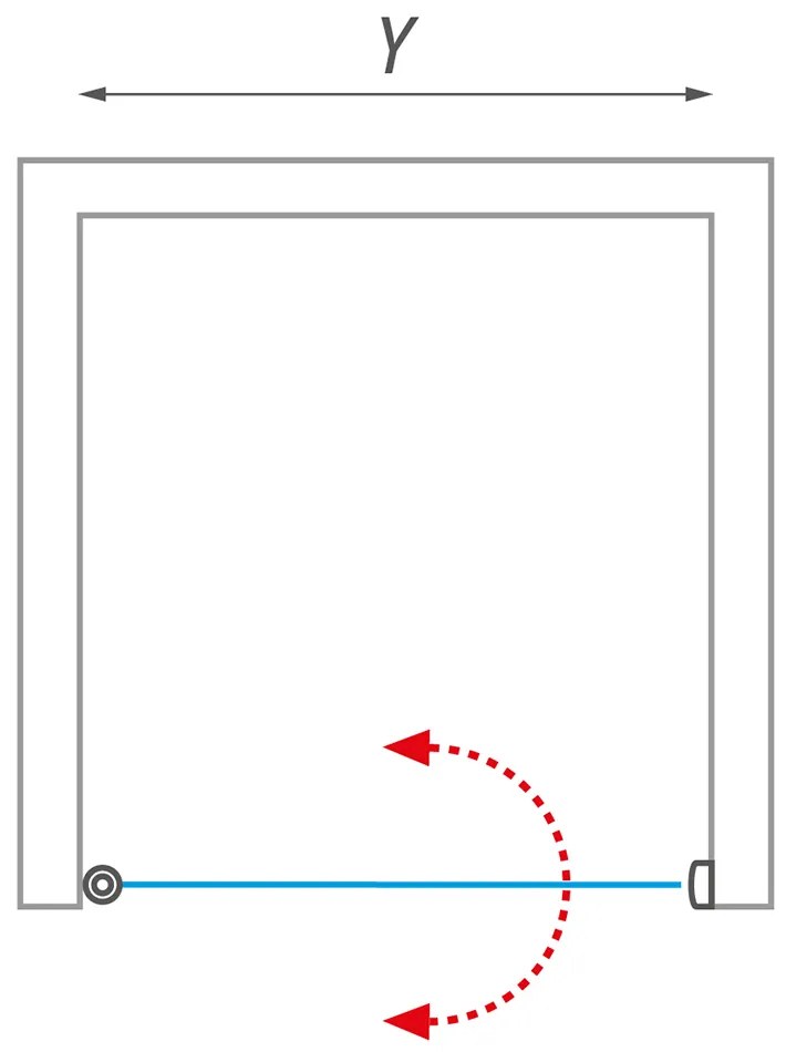 Roth Limaya Line sprchové dveře 90 cm brillant transparent LYE2/900_LZ Koupelny Bernold