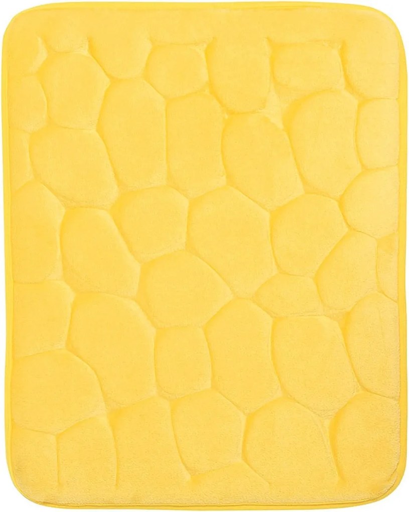 Protišmyková kúpeľňová predložka 3D 0133 yellow, 50x40, žltá, kúpeľňa, BO-MA