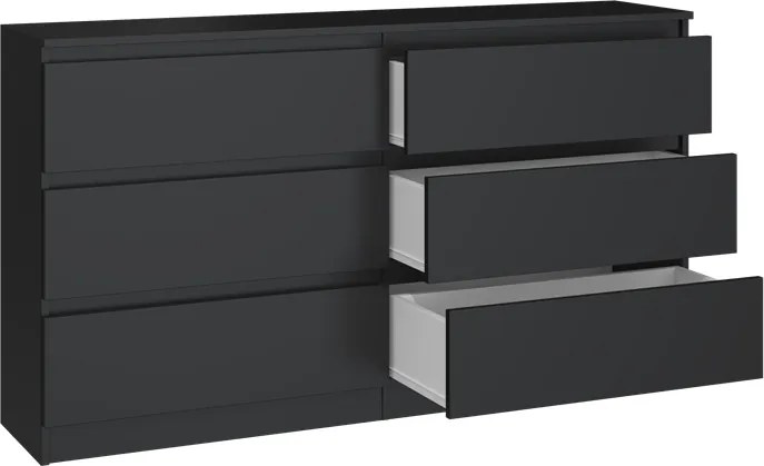 FALCO Komoda Malvína M6 140 černá