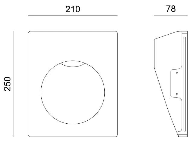 ACA Lighting LED nástěnné zápustné svítidlo SKYE 1,5W/230V/3000K/150Lm/60°/IP20, bílé