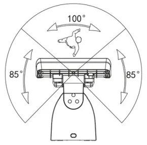 Otočný LED reflektor Panlux VANA MOTION PN32300029 automatické natáčení světla za pohybem