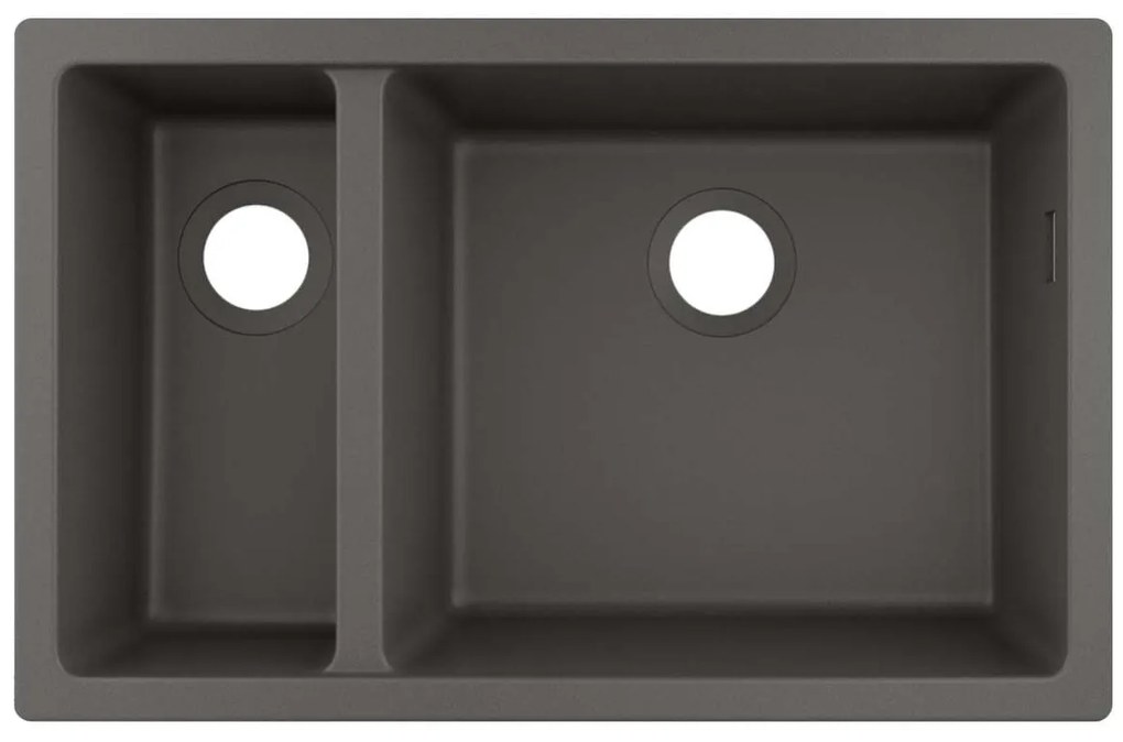 Hansgrohe - Podstavný granitový dřez S510-U635, kamenná šedá 43433290