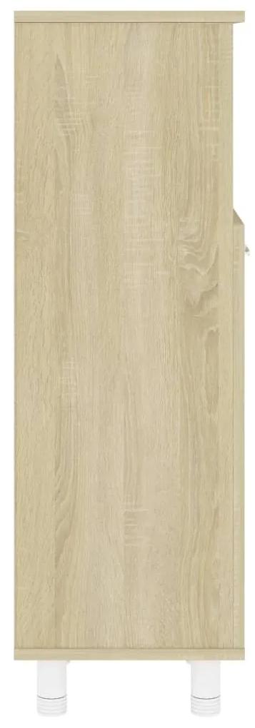 Koupelnová skříňka Pilham - dřevotříska - 30 x 30 x 95 cm | dub sonoma