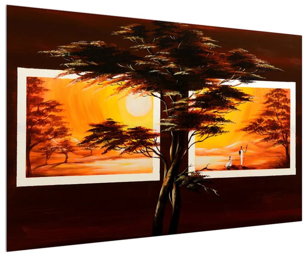Obraz stromu v savaně (120x80 cm)