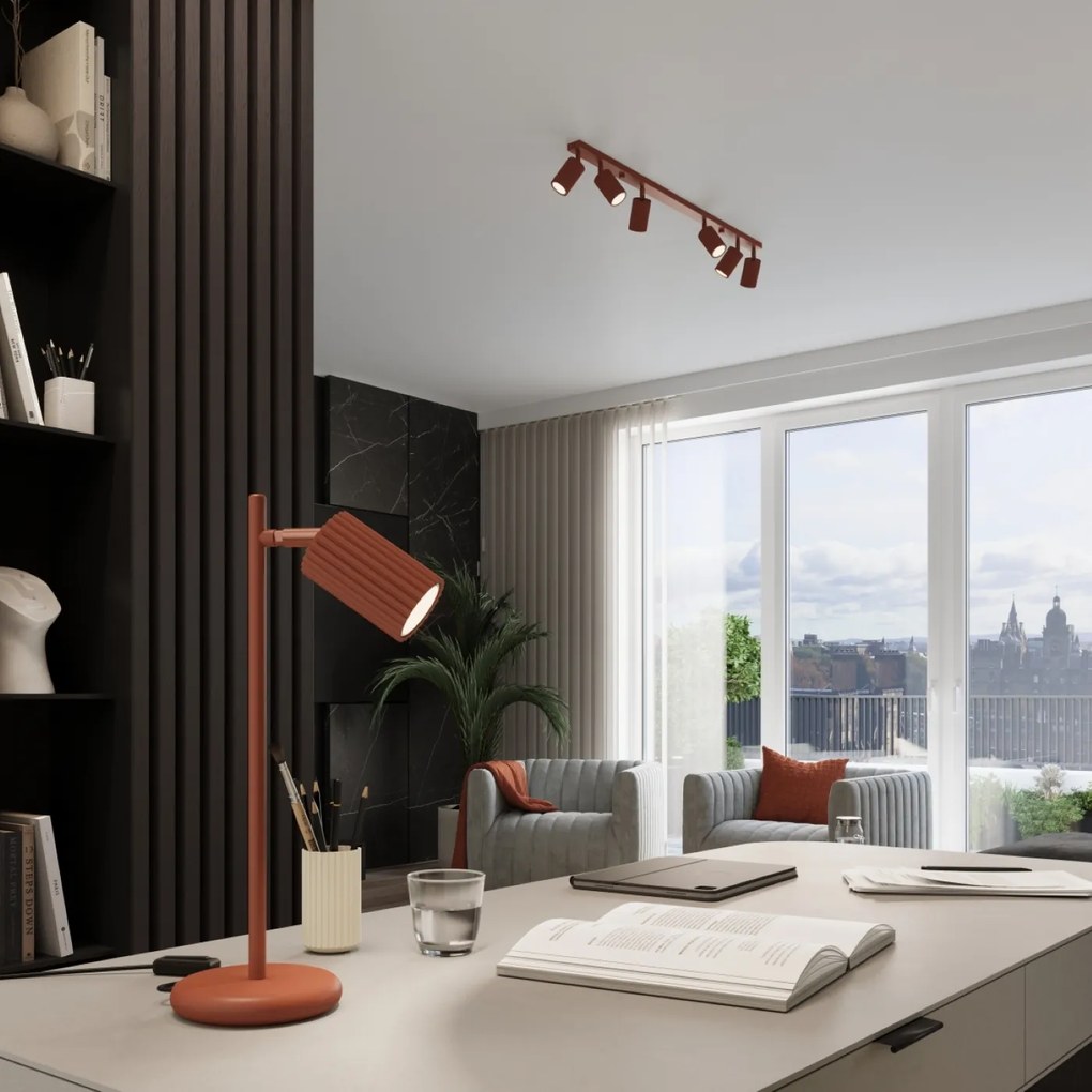 Sollux Lighting Závěsné svítidlo KARBON 2 červené okrové