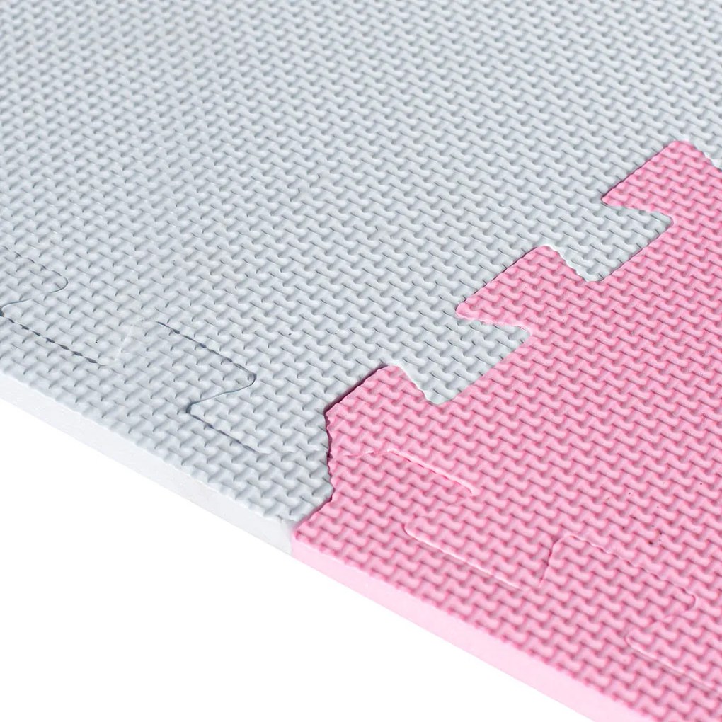 IK Pěnové puzzle na zem - 180 x 180 cm - růžové