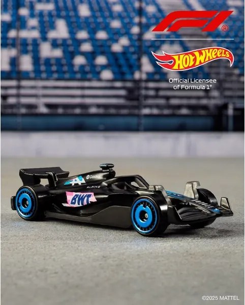 Mattel Hot Wheels Formule 1 - Sada angličáků (5ks) Vícebarevná
