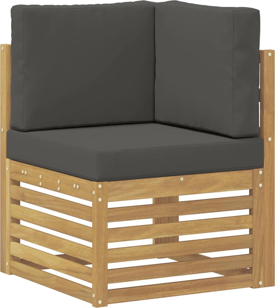 Venkovní pohovková souprava 10 ks Bílá a antracitová Polyester 3392537