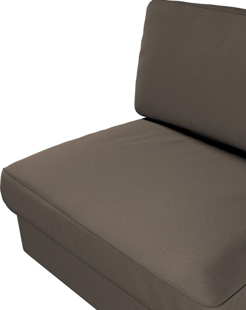 Potah na neskládací křeslo IKEA Kivik barva hnědá látka pletený vzor
