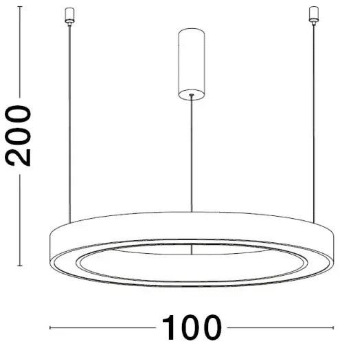 LED lustr Sting 100 zlatá