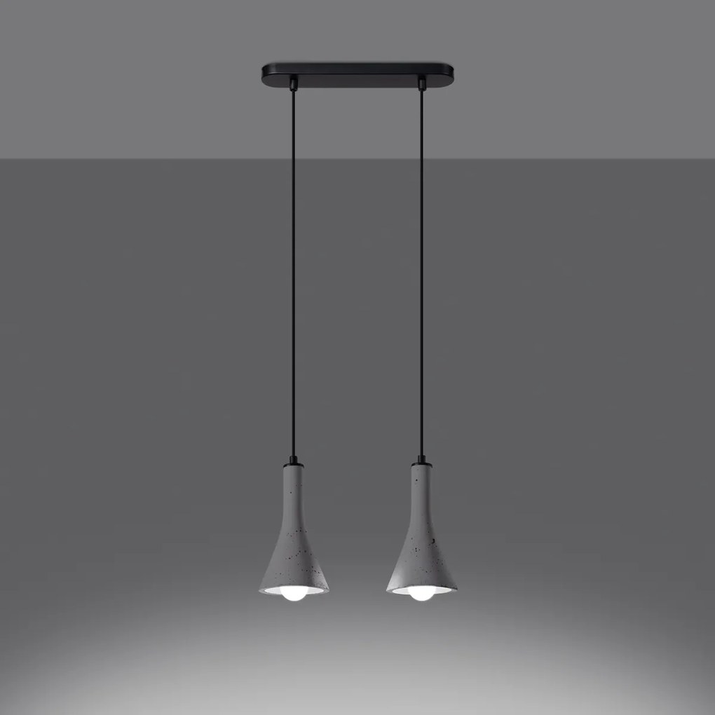 Sollux Lighting Závěsné svítidlo REA 2 beton